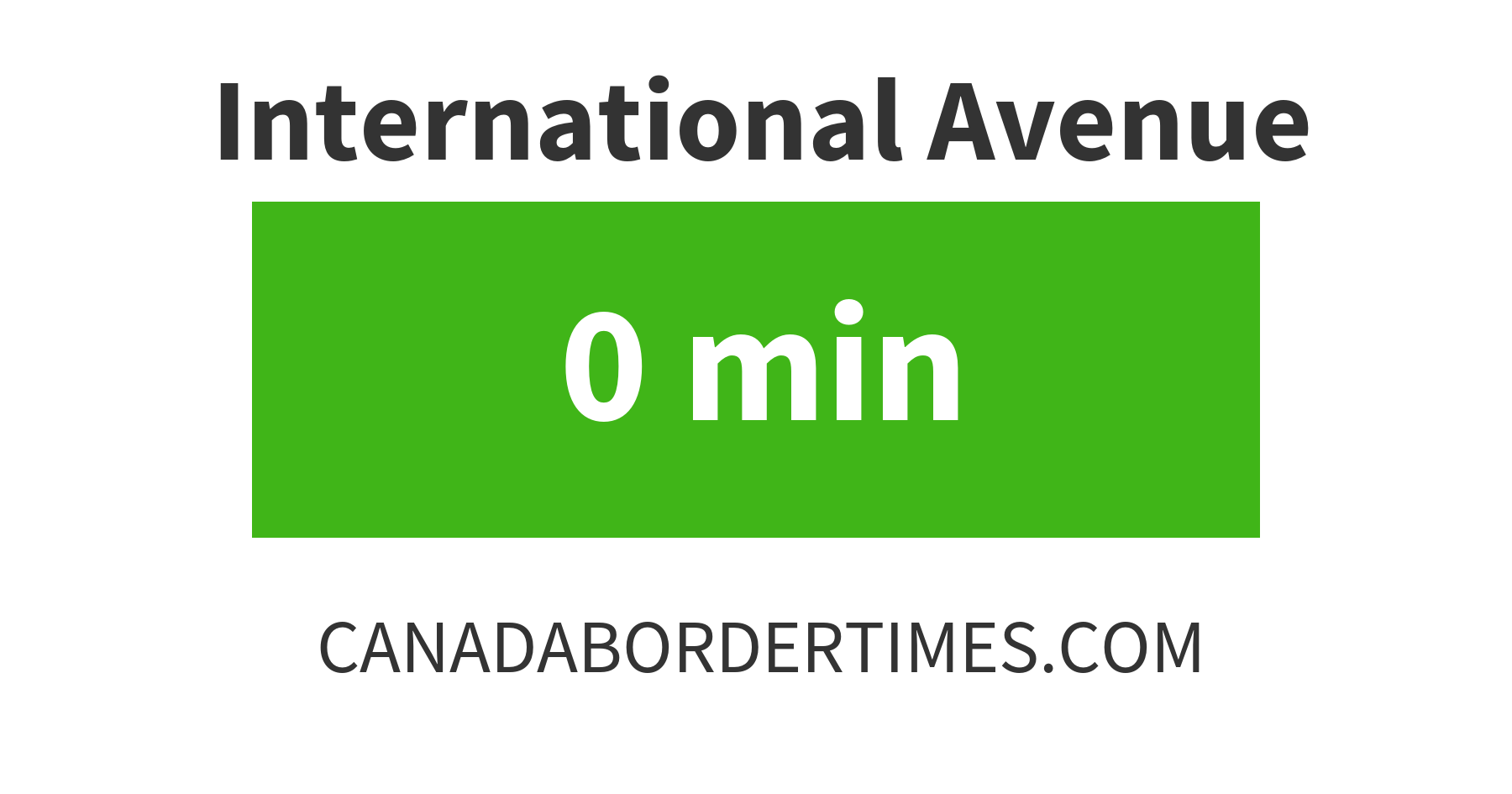 US - Canada border Wait Times in Calais - St. Stephen | International ...