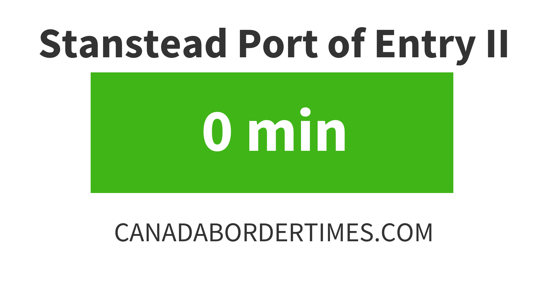 US - Canada border Wait Times in Derby Line - Stanstead | Stanstead ...